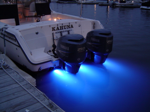 Photos - Installed Lights, LEDs, Underwater Lights, Boat Lights | AMES